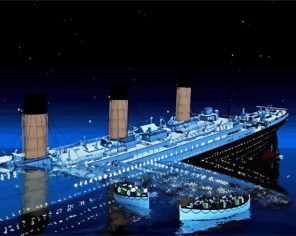 The Sinking Of The Titanic Paint By Numbers - Paint By Numbers