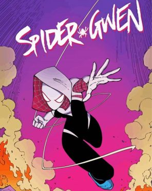 Marvel Spider Gwen Paint By Numbers - Paint By Numbers