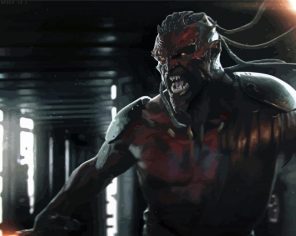 Scary Sith Lord Paint By Numbers - Paint By Numbers